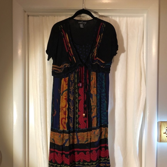 Carole Little | Dresses | Carol Little Petite Maxi Dress Multicolor ...